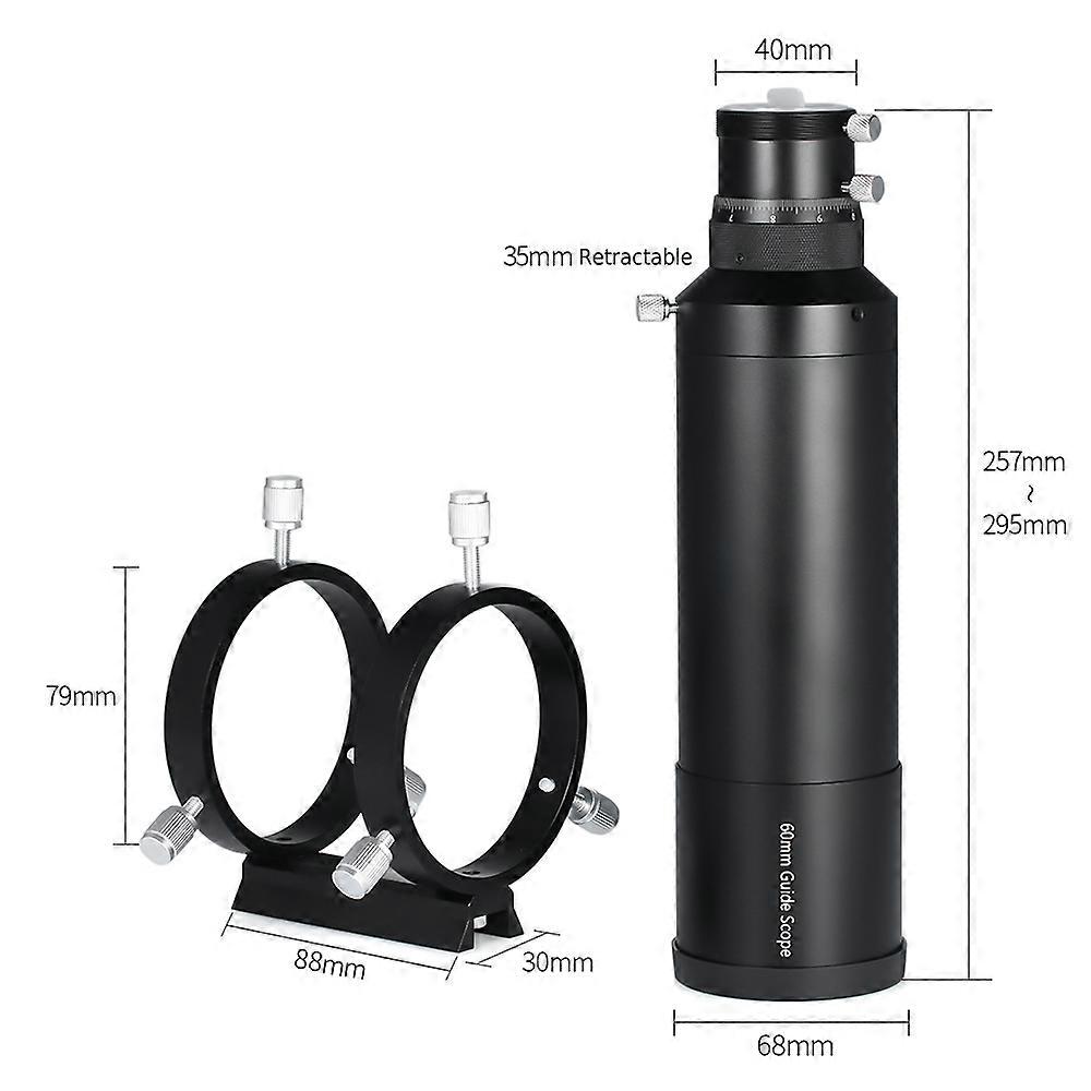 60mm Guide Scope Magnifier Finderscope for Astronomical Telescope 240mm ...