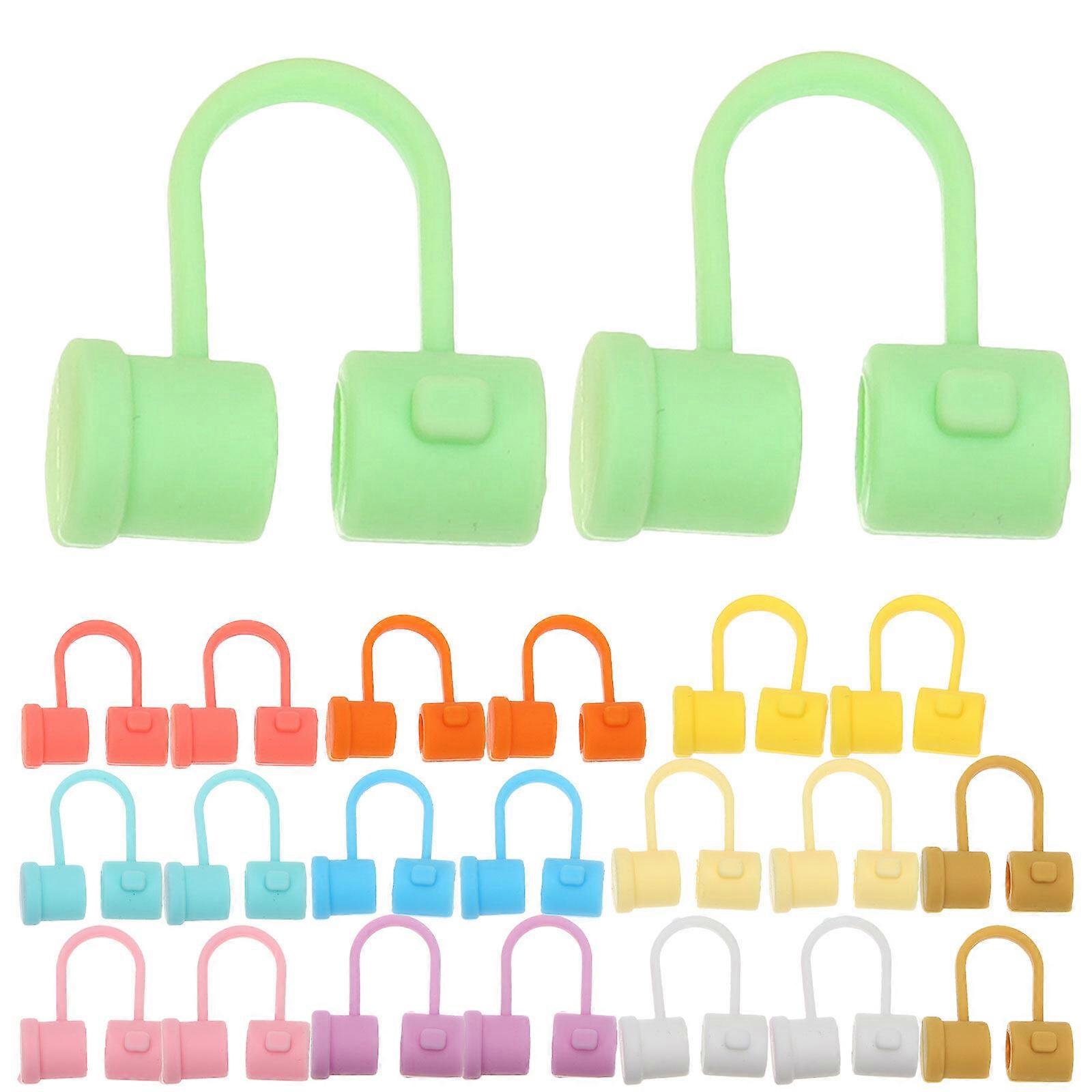 24pcs Reusable Straw Cover Cap Silicone Straw Tip Covers Drinking Straw ...