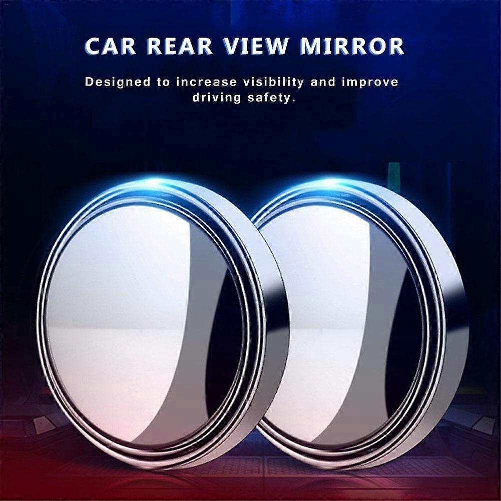 Wide Angle Rearview Mirror,2 Pack HD Car Rear View Mirrors 360 Round ...