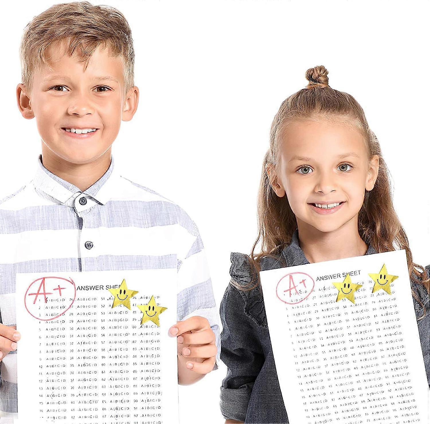 500 Pieces Golden Star Smile Face Stickers, Star Stickers for Reward ...