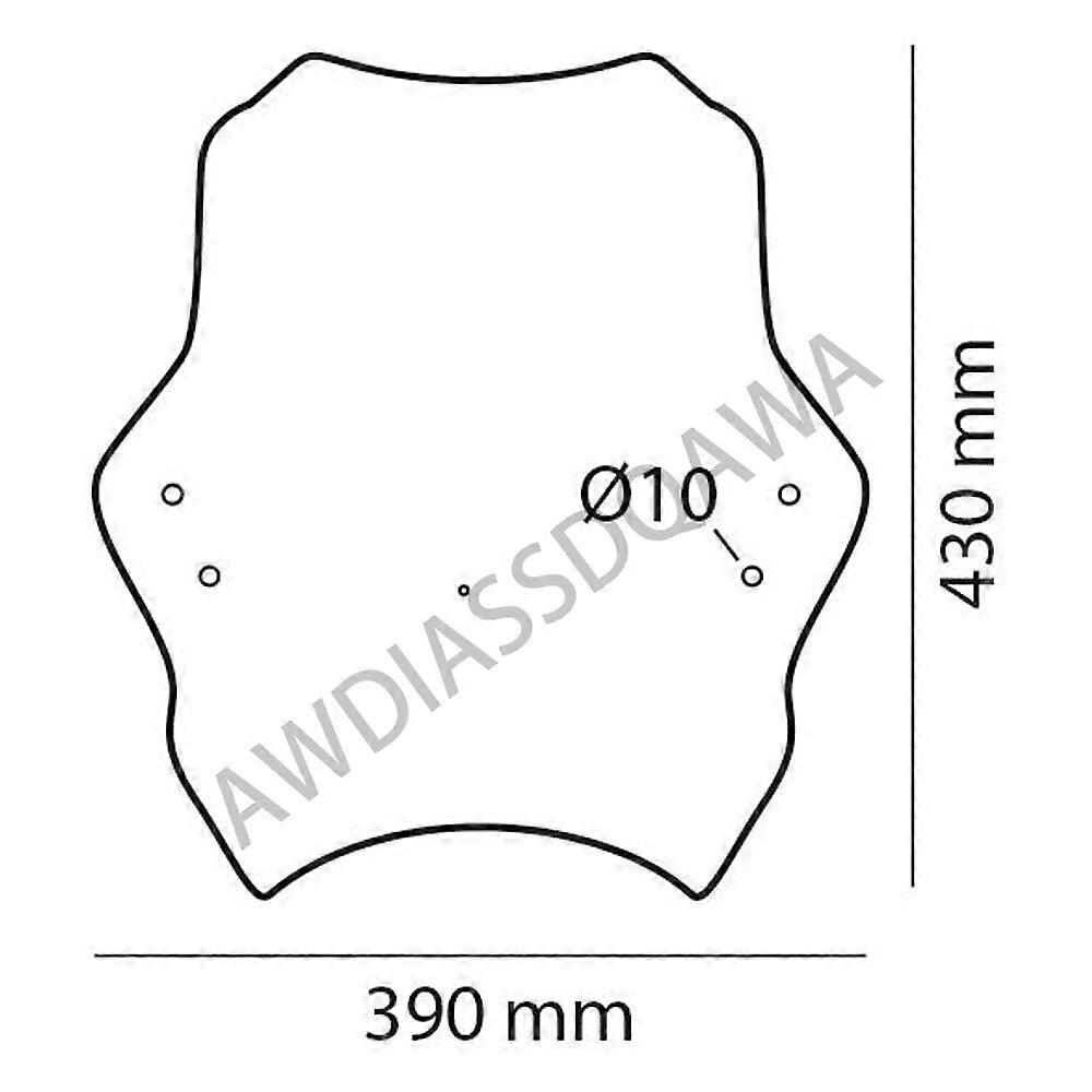 Suitable Motorcycle High quality ABS plastic Adjustable Windshield Bat ...