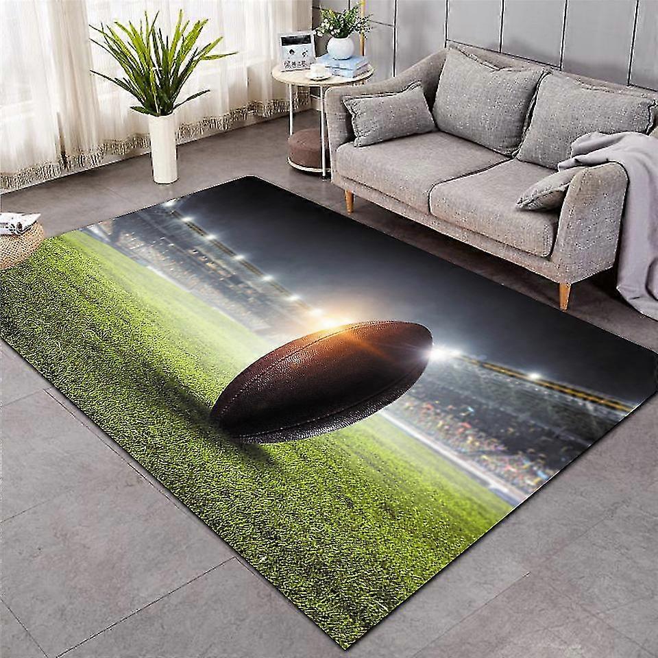 Football Carpet Kids Soccer Rug Parlor Bedroom Floor Mats Rugs Home Mat ...