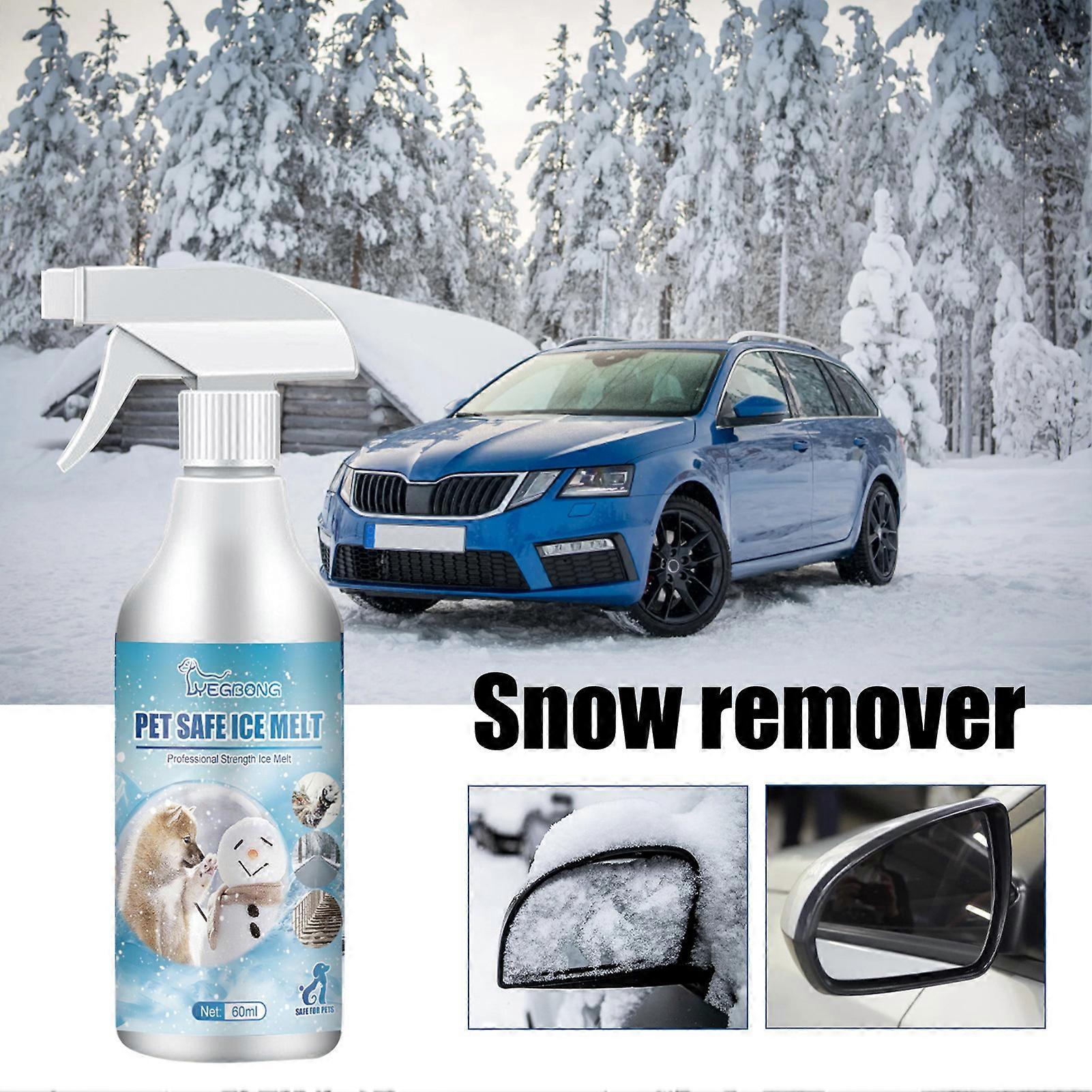 60ml Auto Windshield Deicing Spray Pet-Friendly Ice Remover Melting ...