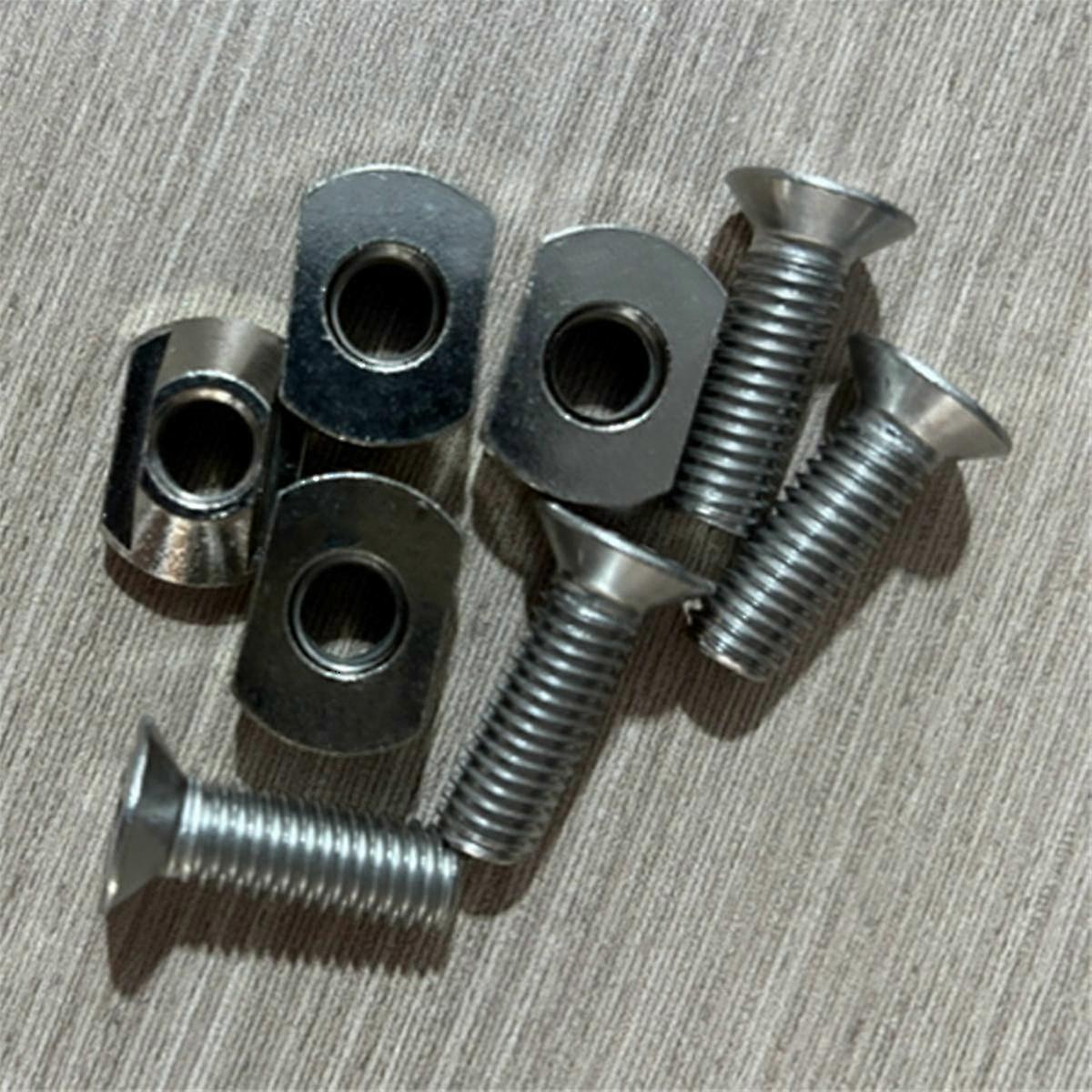 4Pcs M8 Hydrofoil Mounting Brass T-Nuts for Surfing All Hydrofoil Tracks Outdoors Surfing ...