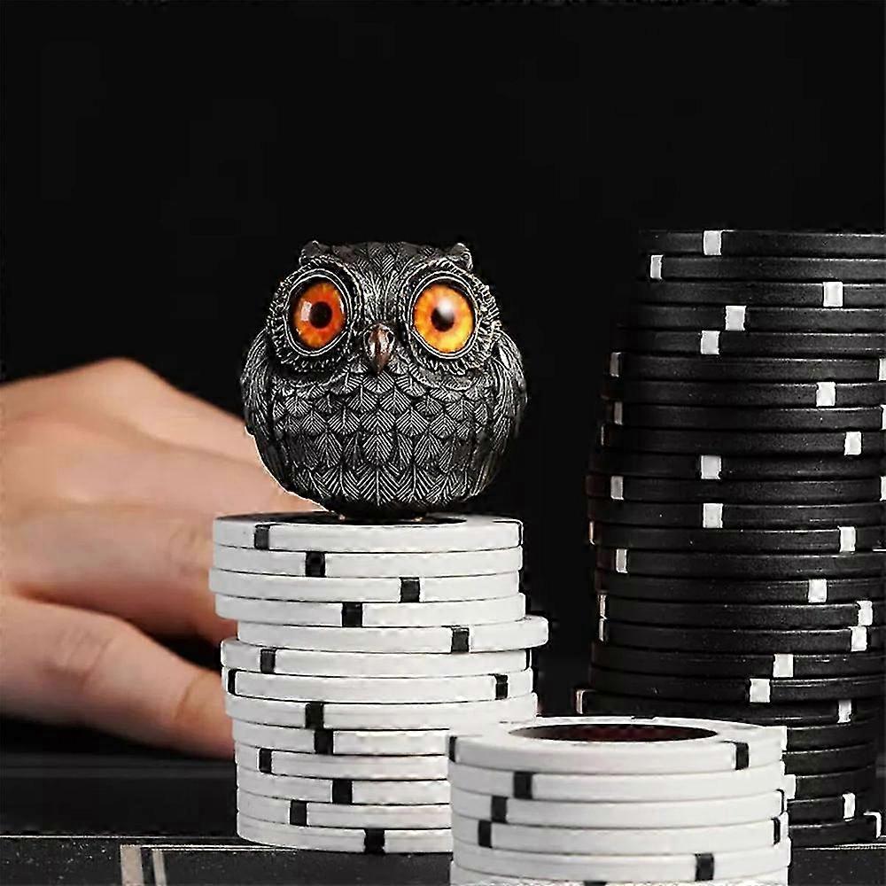 Decor，Lucky Owl Guardian-The Wise Watcher,Retro Owl Decor Figurines ...