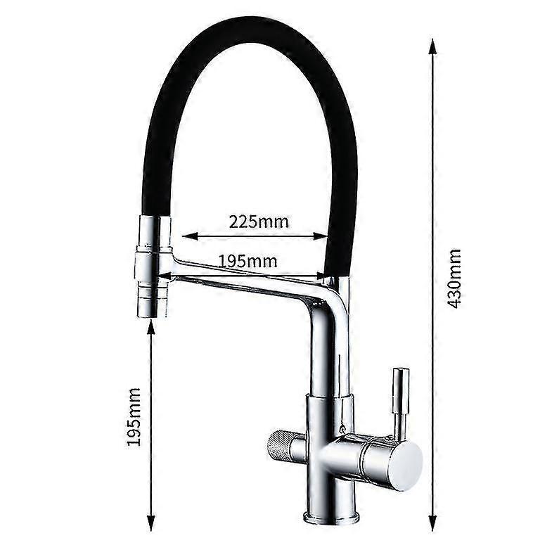 3 Way Kitchen Taps Pull Out Filter Sink Mixer Tap Drinking Purifier ...