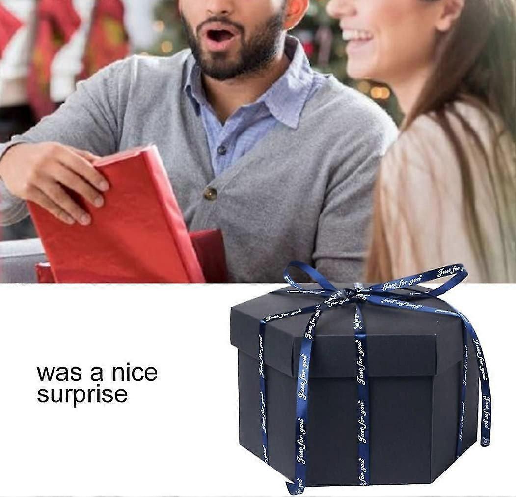 Creative Photo Explosion Box Hexagonal Multi-layer Surprise Box Paper ...