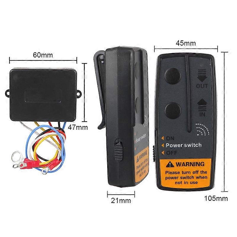 2.4G 12V 24V Electric Winch Switch Controller Universal Wireless Remote ...