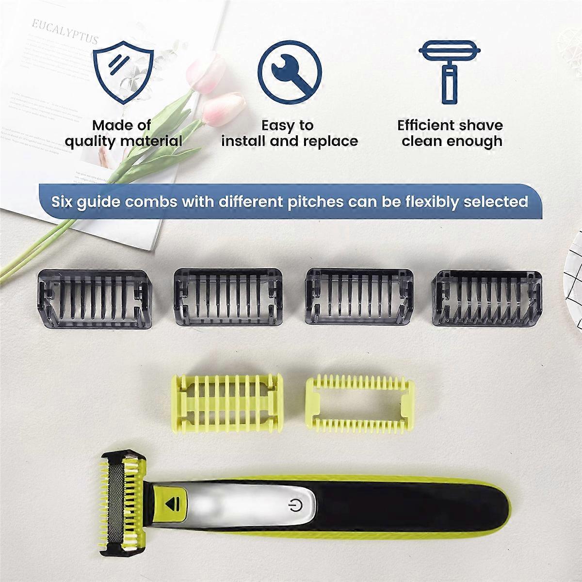 Trimming Attachments Face Body Set for One Blade QP2520 QP2530 QP2620 QP2630 QP6510 QP6520 Hair ...