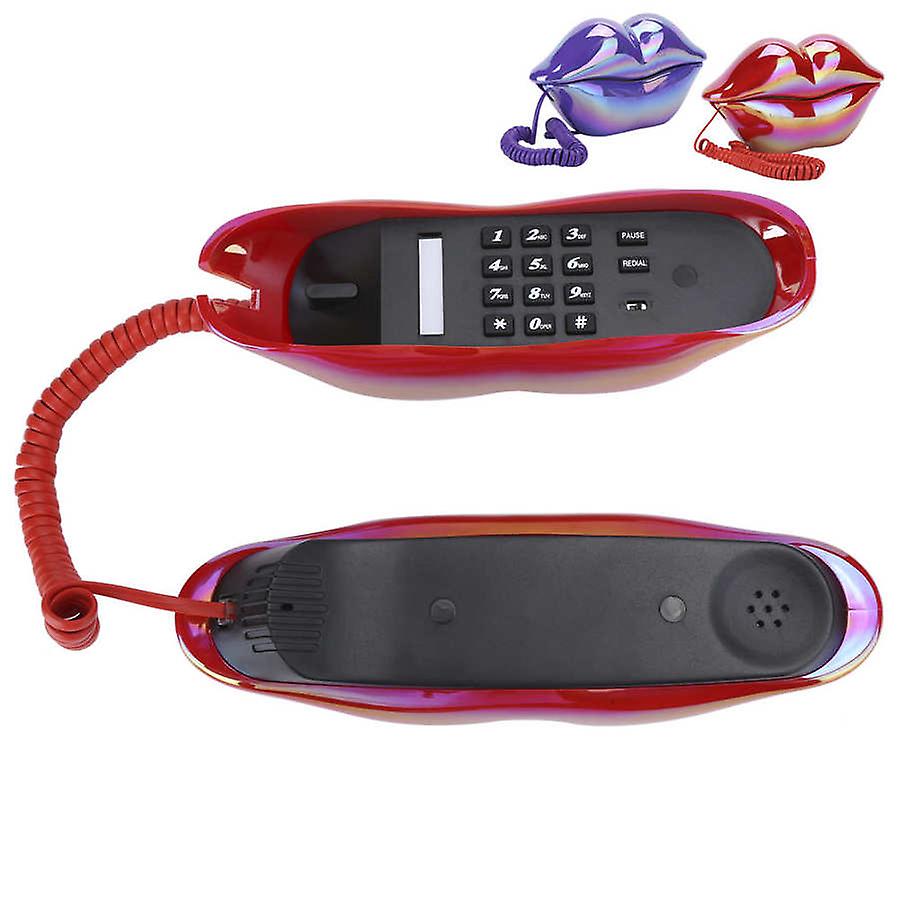 Wx-3016 Mouth's Lips Shape Telephone Home Office Desktop Telephone ...