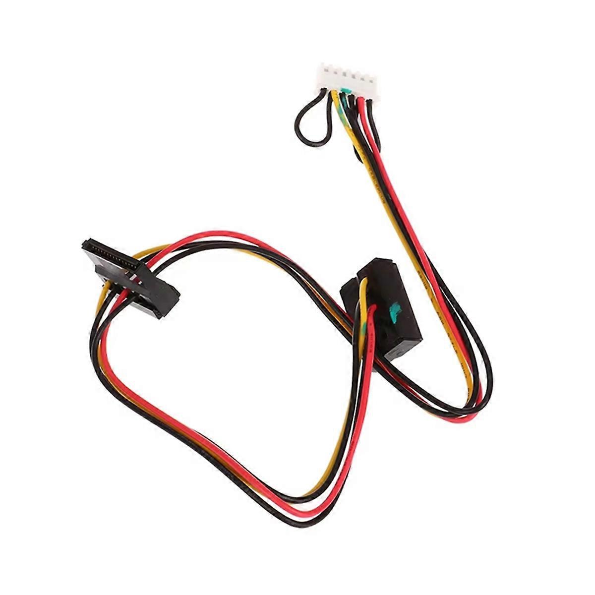 6Pin to 2-Port HDD Power Socket Cable Conector for Computer Mainboard ...