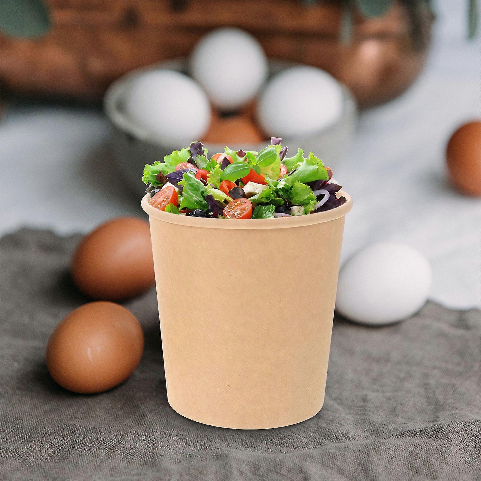 20Pack Kraft Paper Design Portable Soup For Home Use Light Brown ...