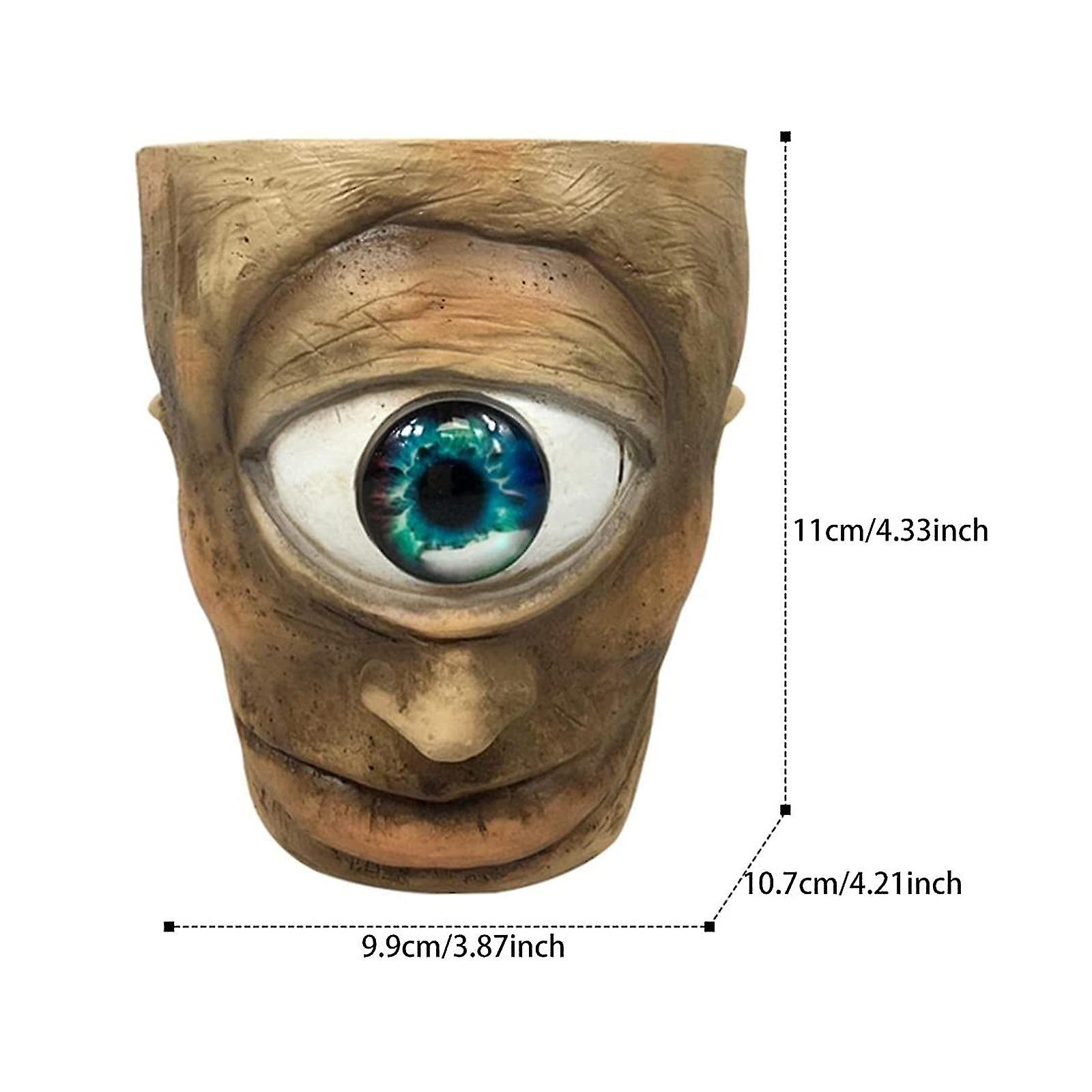 Head Planter Pot Creative One-eye Cyclops Resin Flower Pot Decor Indoor ...