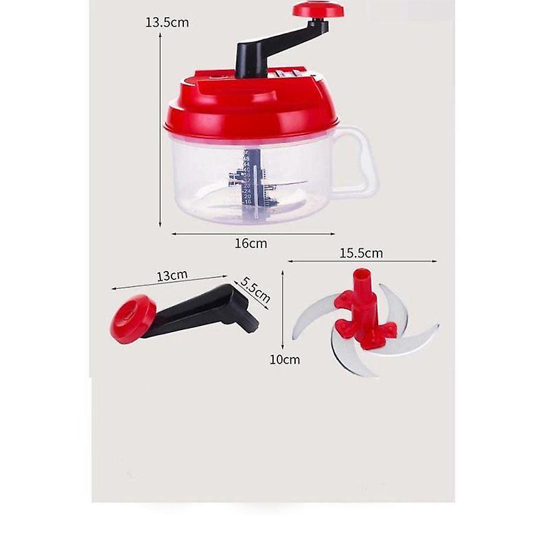 Hand Food Chopper, Hand Crank Vegetable Quick Chopper Manual Food ...