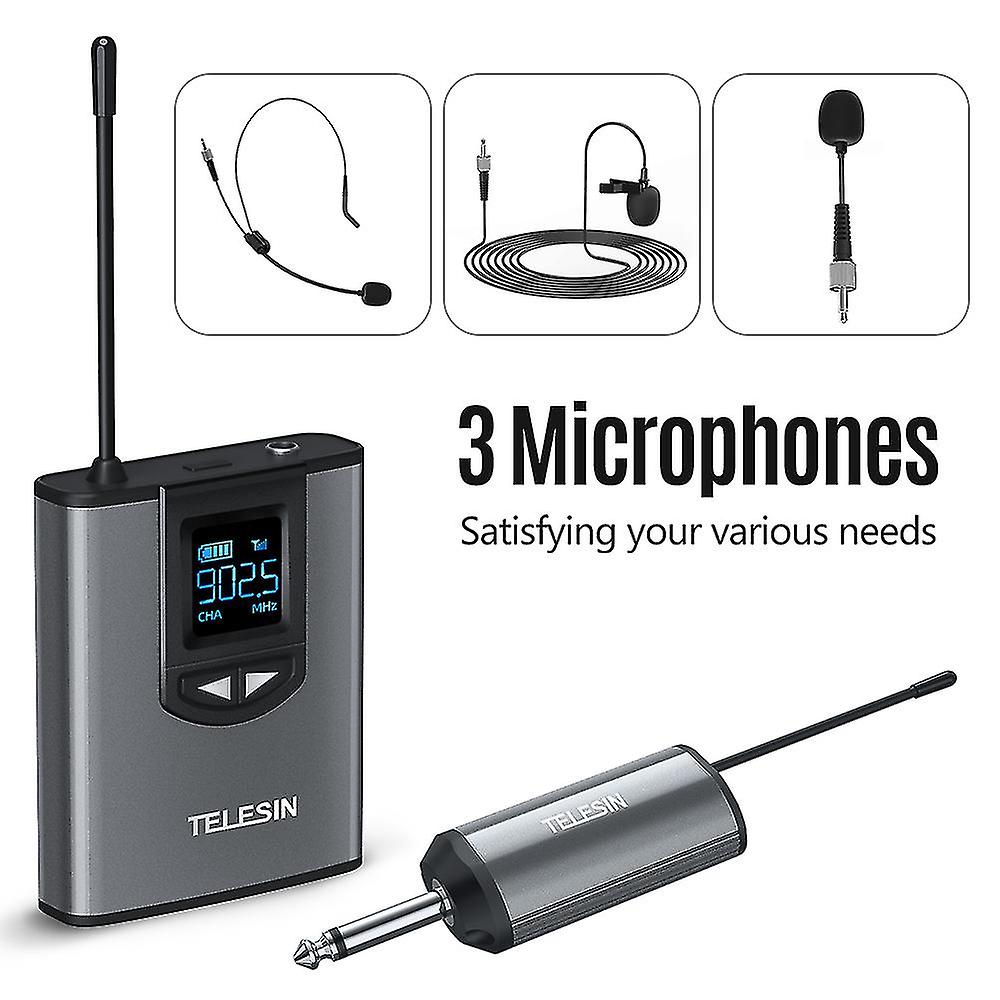 Wireless Microphone 50m Transmission Distance Mic Set Handheld ...