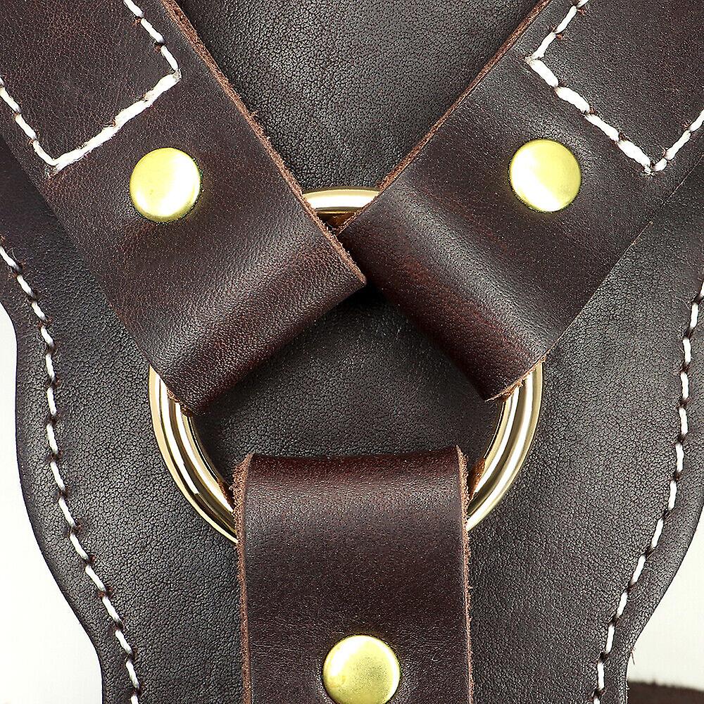 Leather Big Dog Harness Adjustable Training Vest Pitbull Rottweiler ...