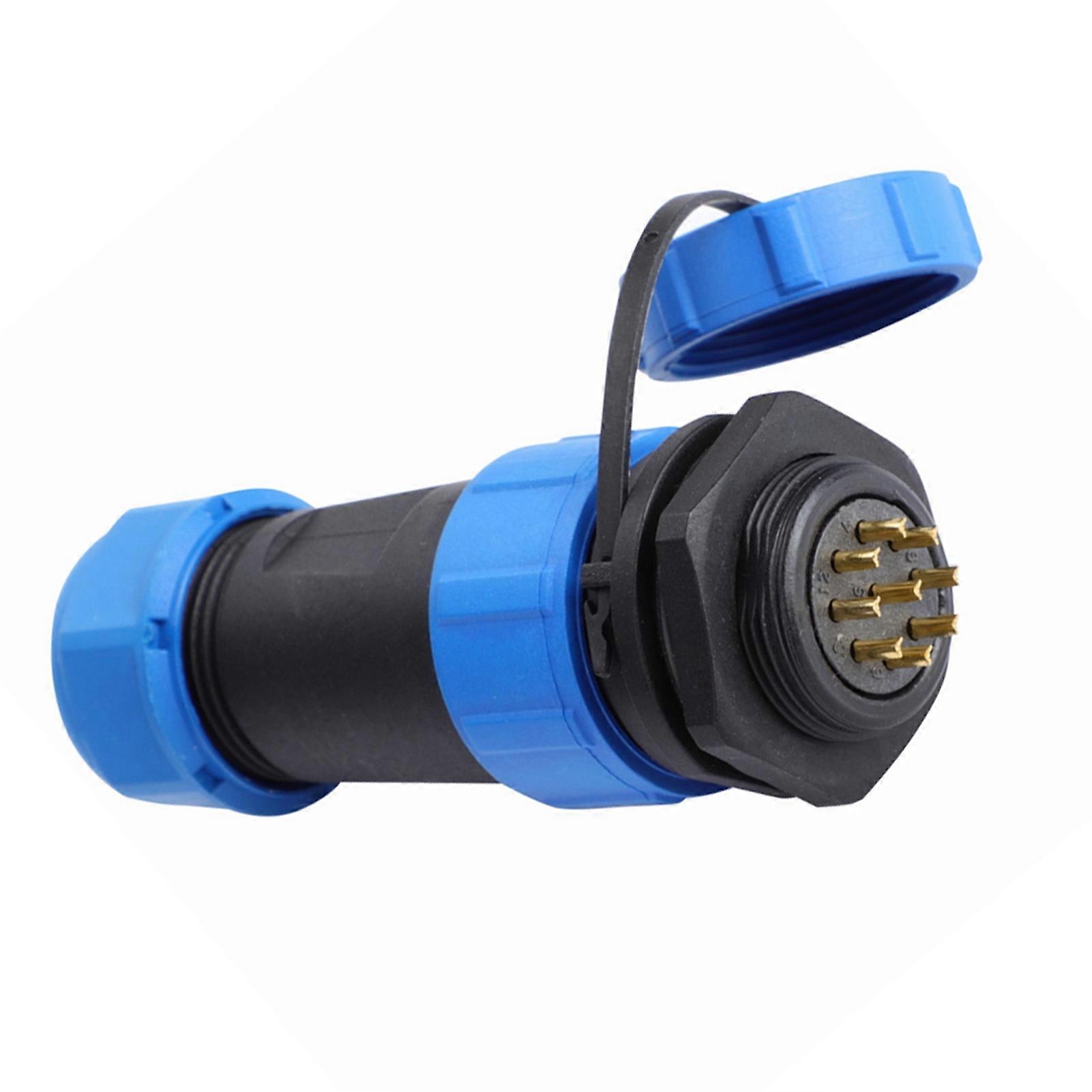 IP68 SP21 7Pin Waterproof Plastic Aviation Plug Socket Connector (9Pin ...