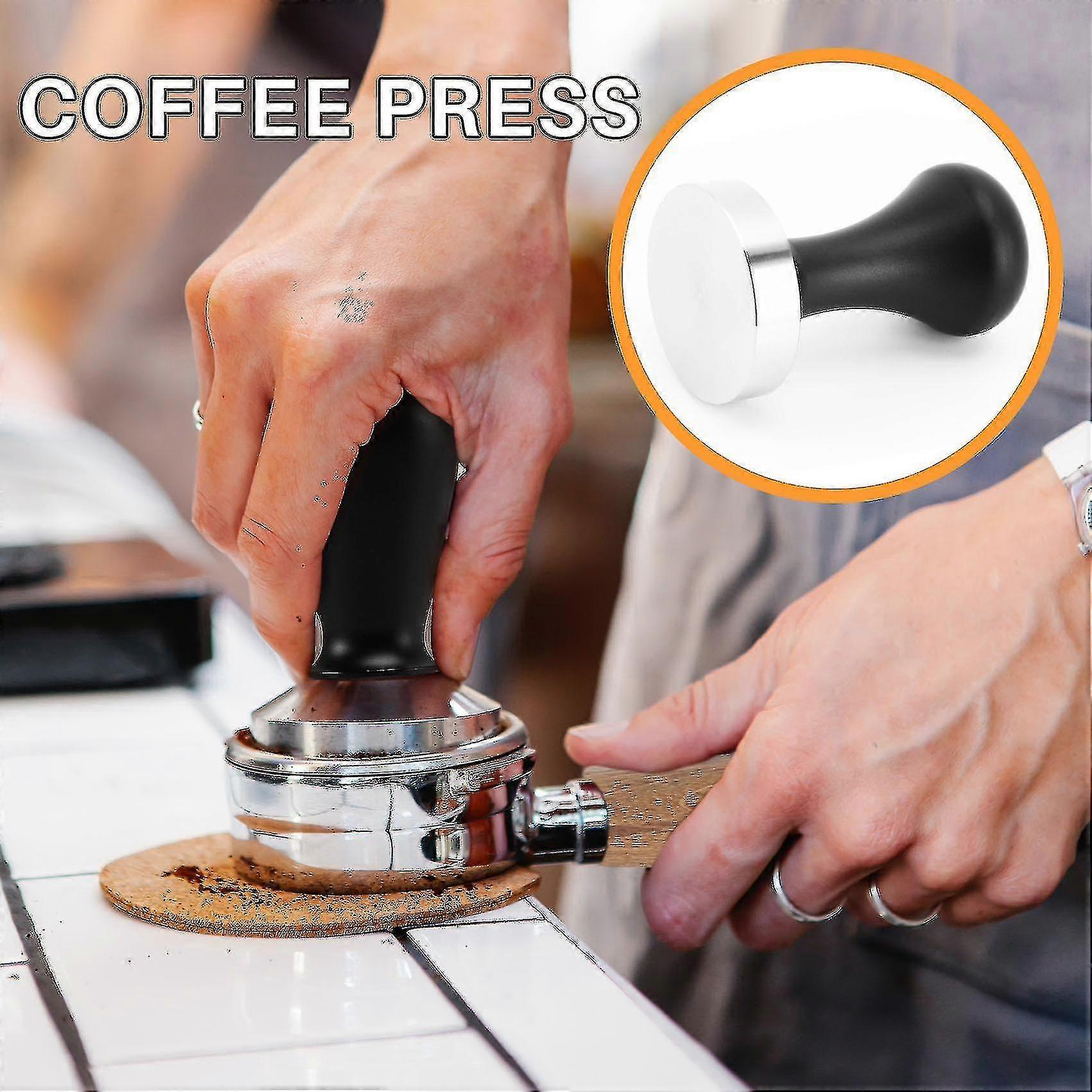 Coffee Tamper Set,espresso Stamp With Flat Stainless Steel Base | Fruugo UK