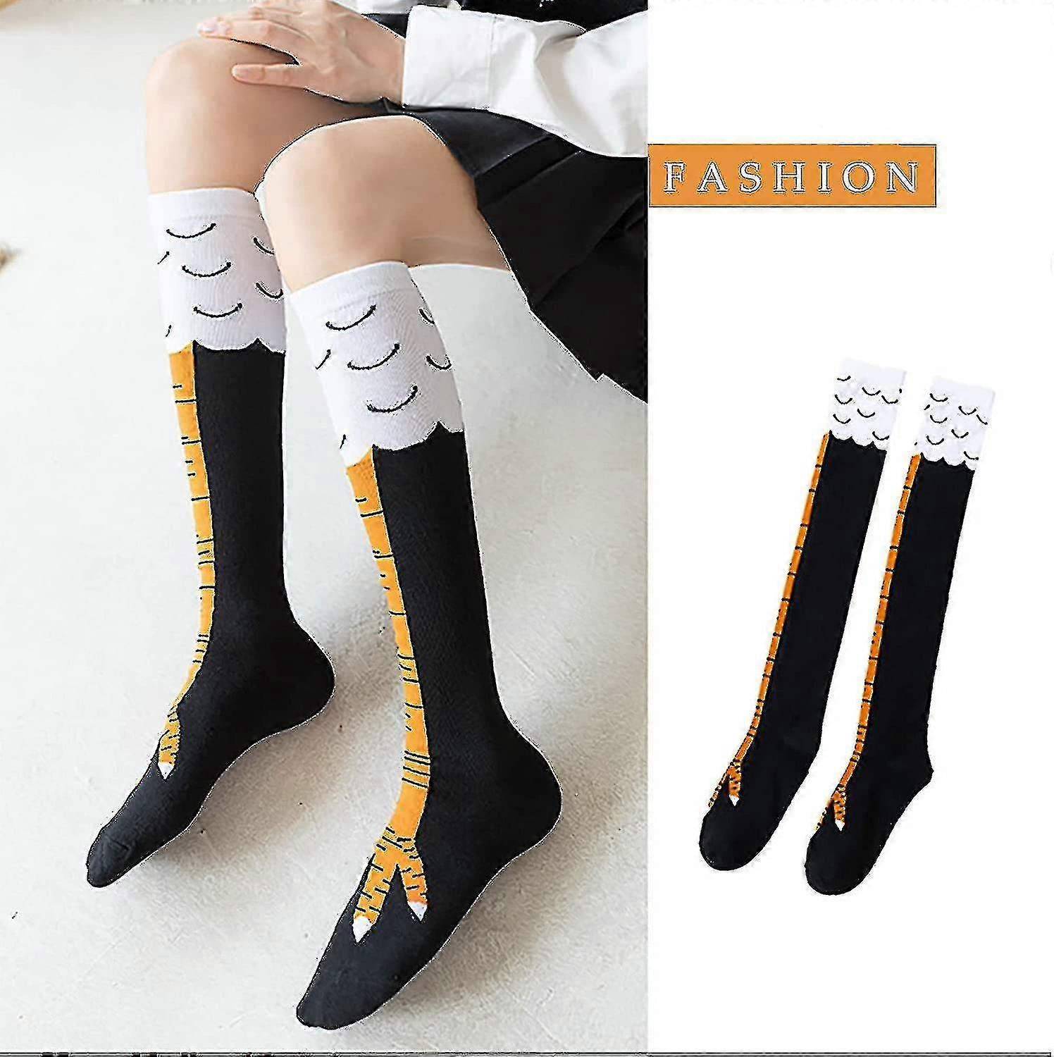 2 Pairs Chicken Feet Socks Novelty Funny Crazy Chicken Legs Socks ...
