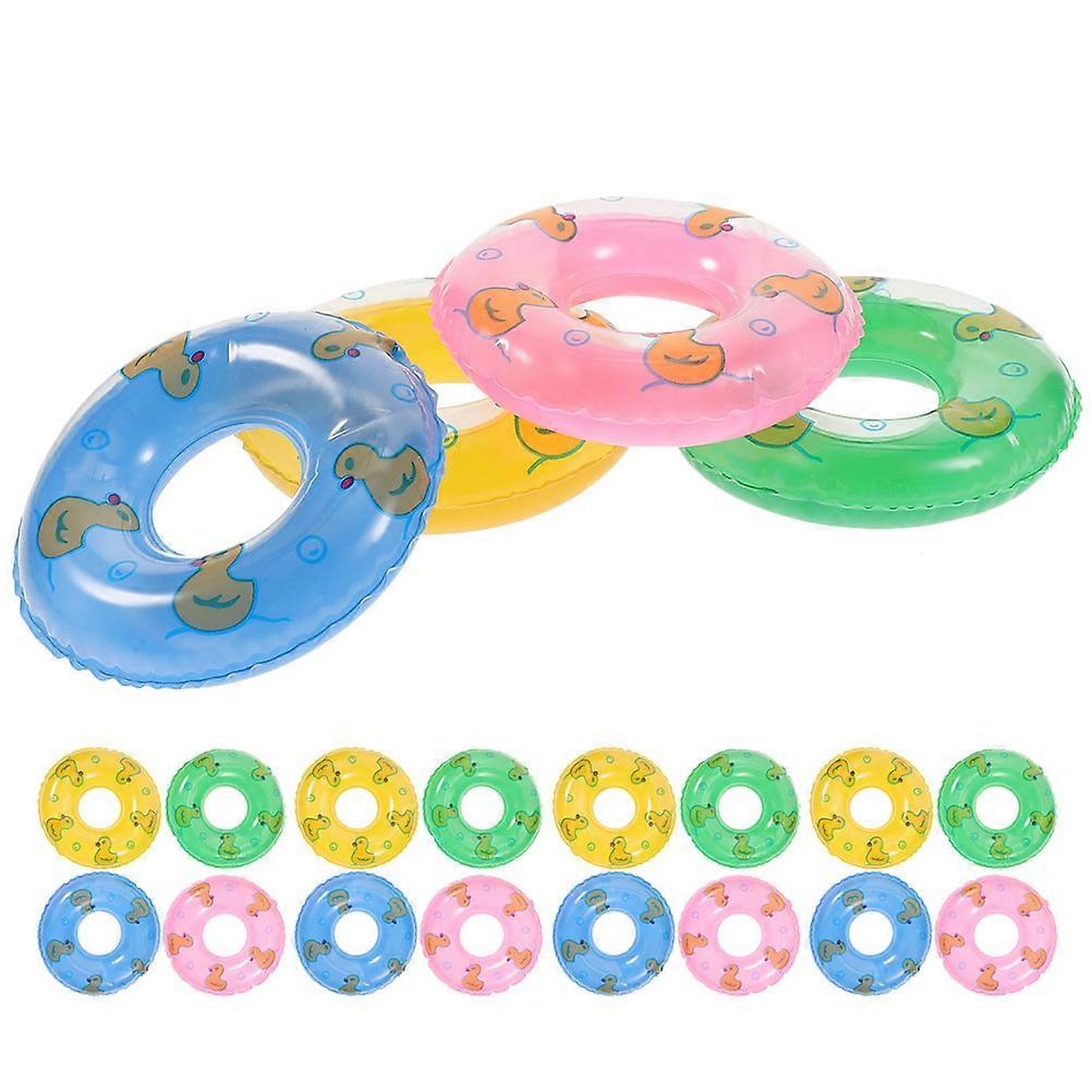 20pcs Mini Swimming Rings Model Decorative Small Swim Rings Tiny Swim ...