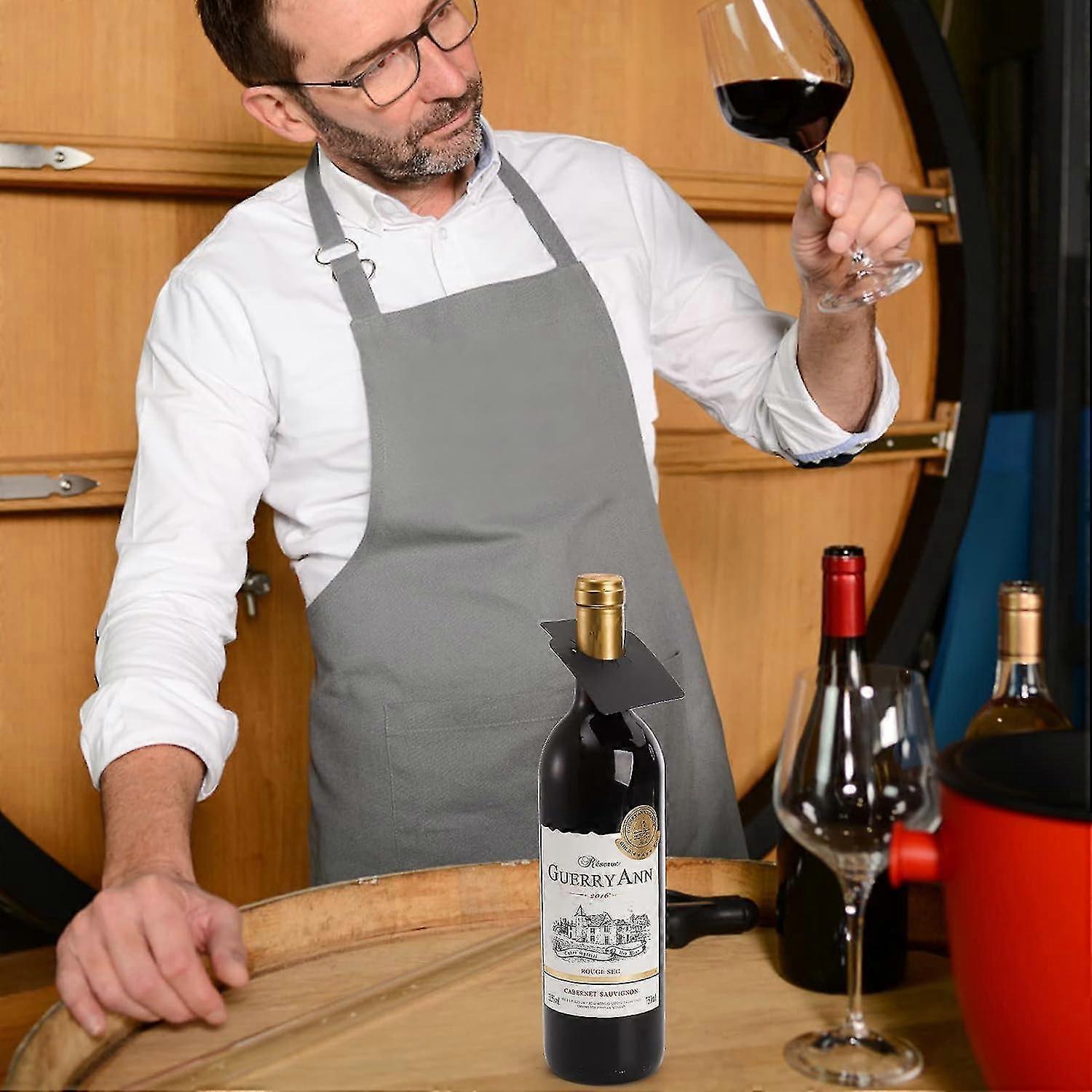 200pcs wine bottle labels kraft paper, paper wine cellar labels, craft ...