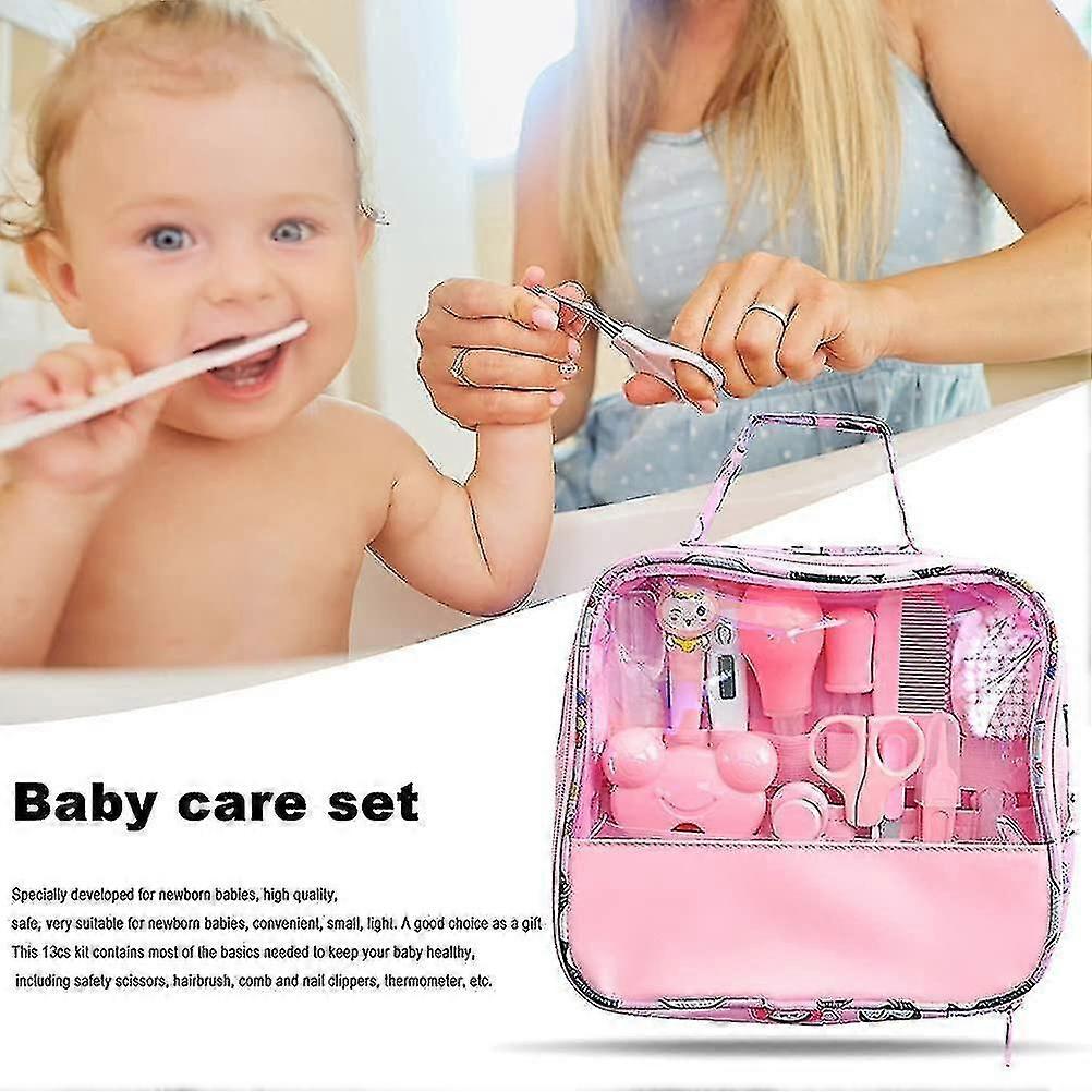 13 Pcs/set Newborn Baby Grooming Set, Portable Infant Baby Care Kit ...