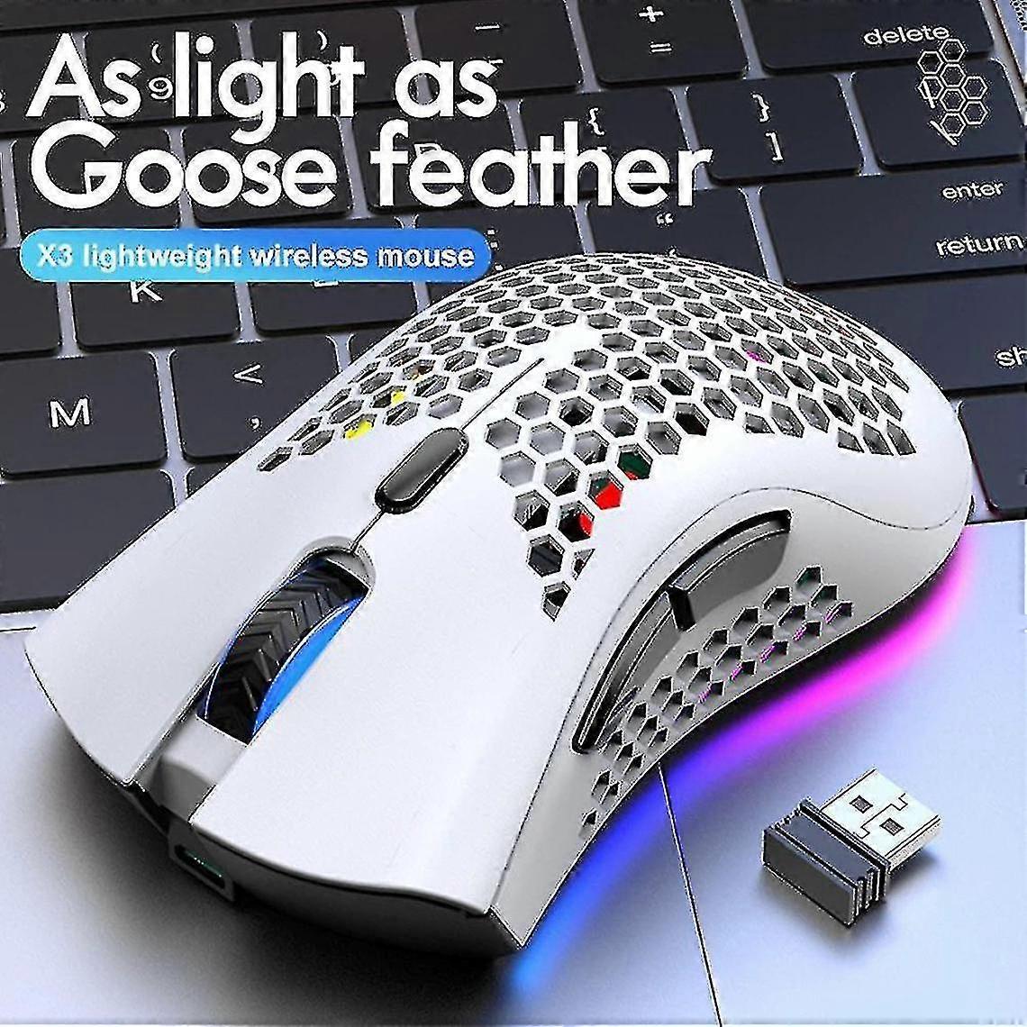 Wireless Mouse Rechargeable Gaming Mouse (yellow) | Fruugo AU