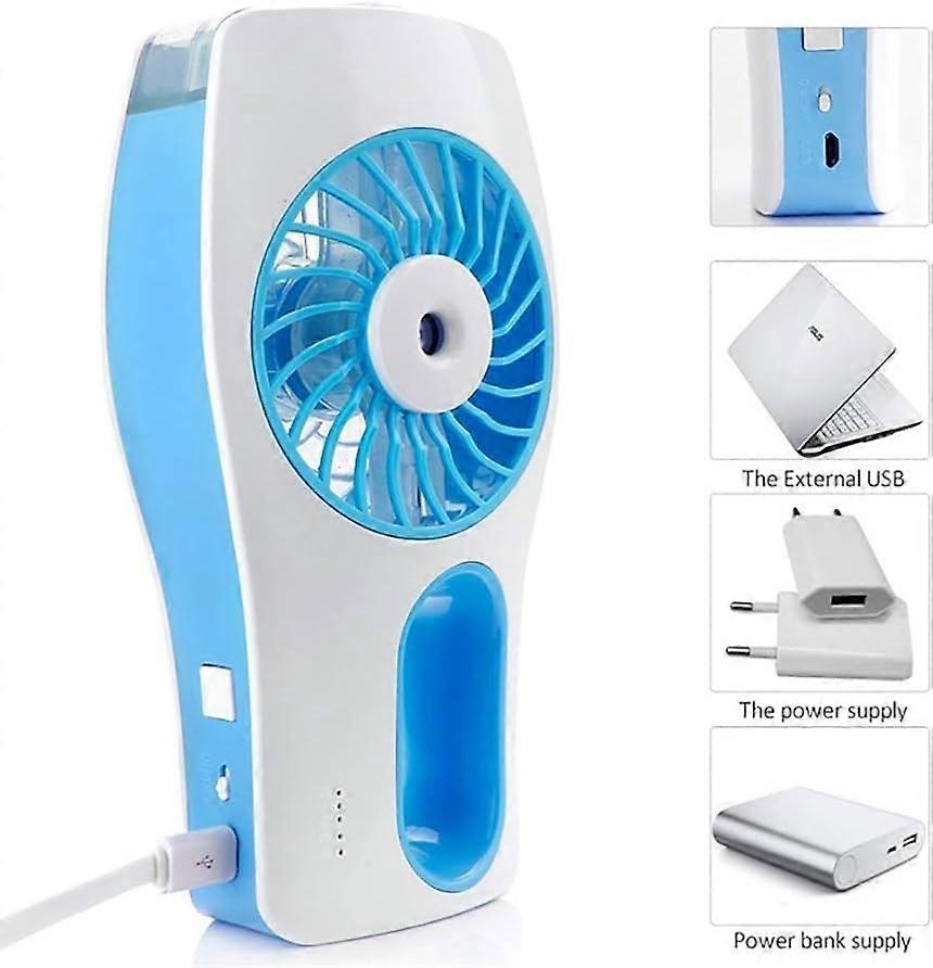 Handheld Fans, Mist Fan, Usb Water Spray Fan 3 Settings Portable Mini ...