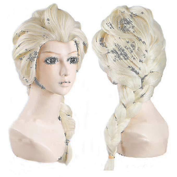 Wig European And American Cosplay Female Cos Wig Hat Headgear Elsa Wig ...
