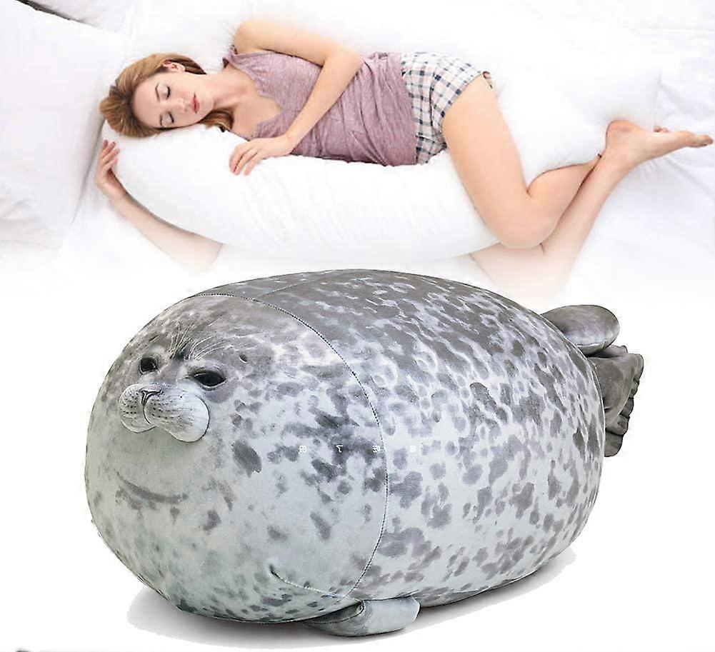 Chubby Blob Seal Pillow Cute Seal Plush Toy Stuffed Animals-11.8inch ...