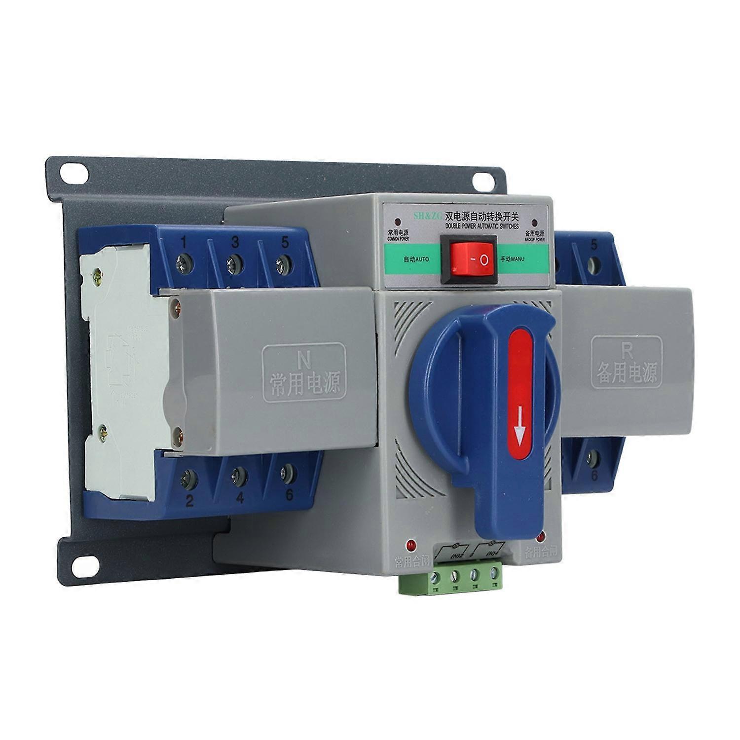 3P Automatic Transfer Switch Dual Power Changeover Switch M6 Thread for ...
