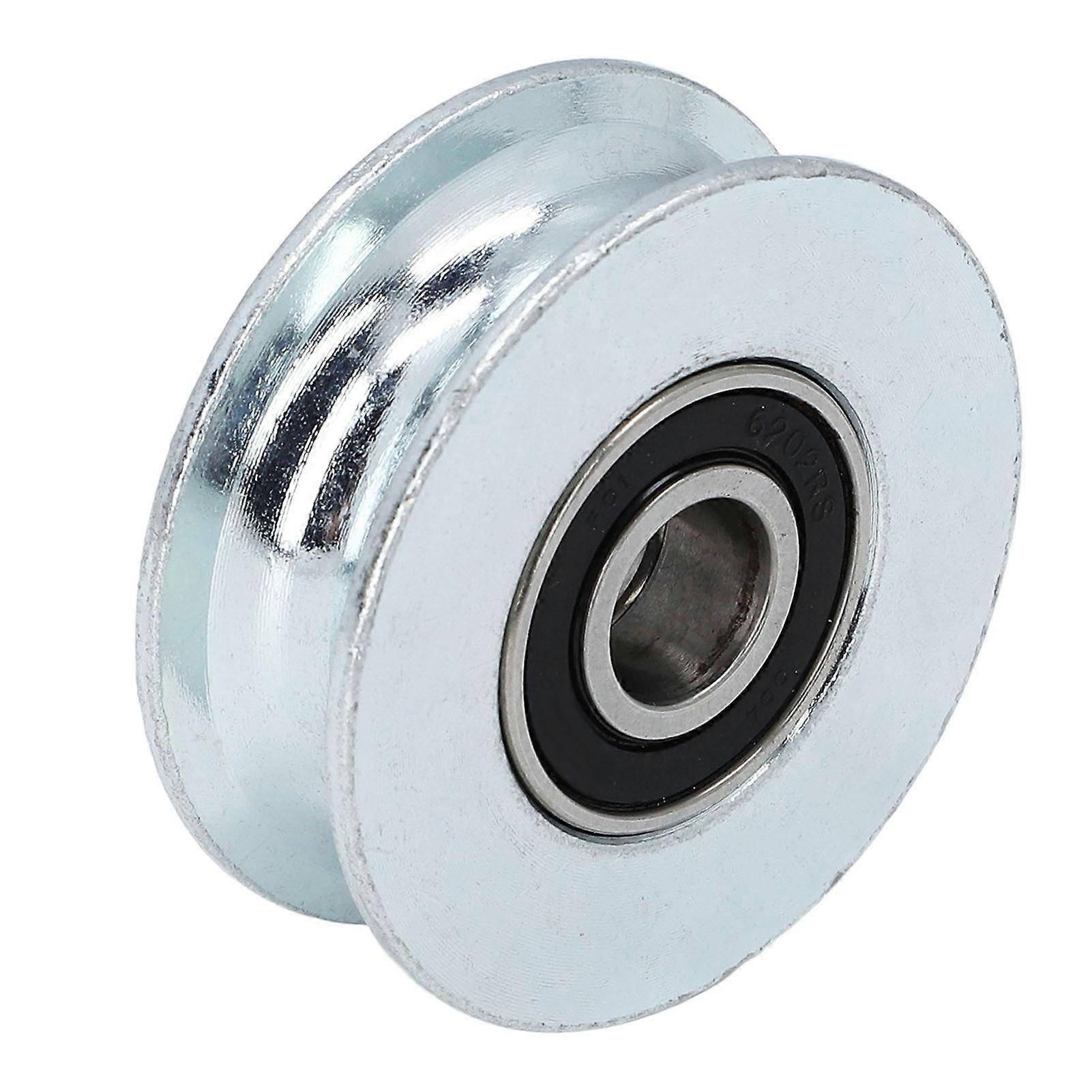 U Groove Bearing Pulley Alloy Steel Guide Wheel for Sliding Gate ...