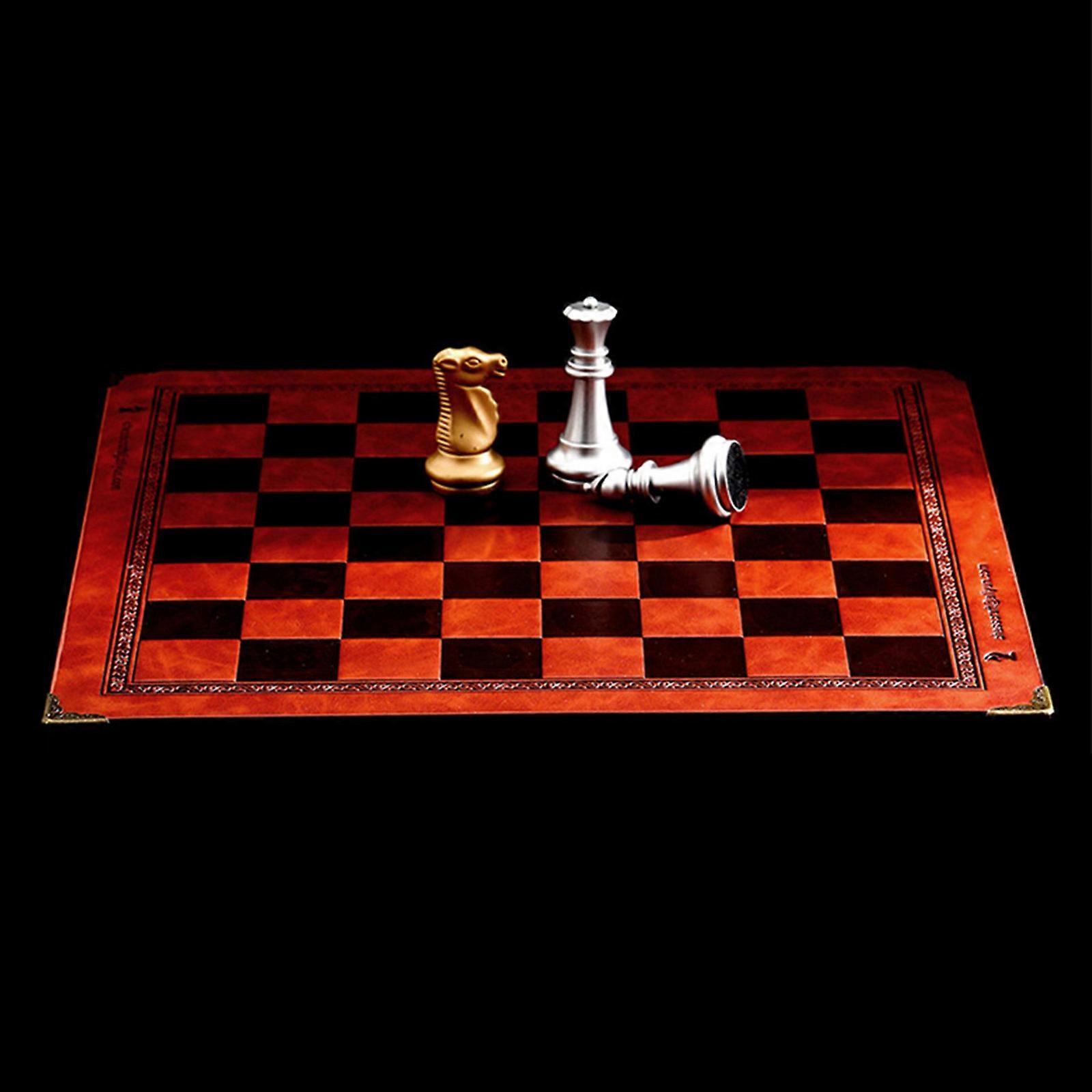 Universal PU Leather Folding Chess Board Flat Chess Game Chessboard ...