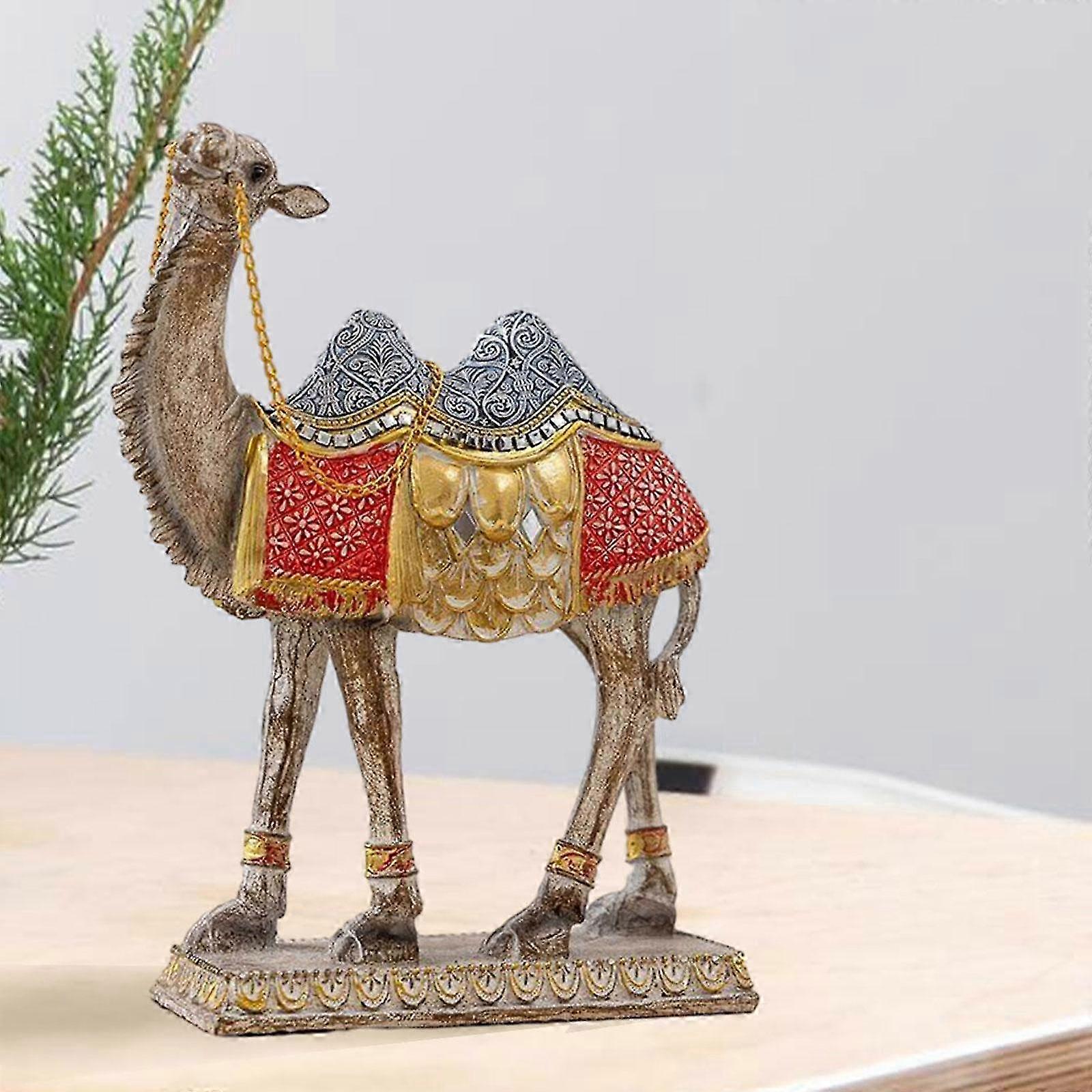 Resin Camel Sculpture Handcrafted Home Decor for Bedroom Living Room ...