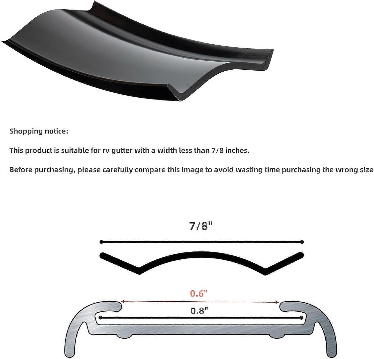 7/8' Rv Trim molding Insert Rv Screw Cover Trim molding Rv Gutter Trim ...