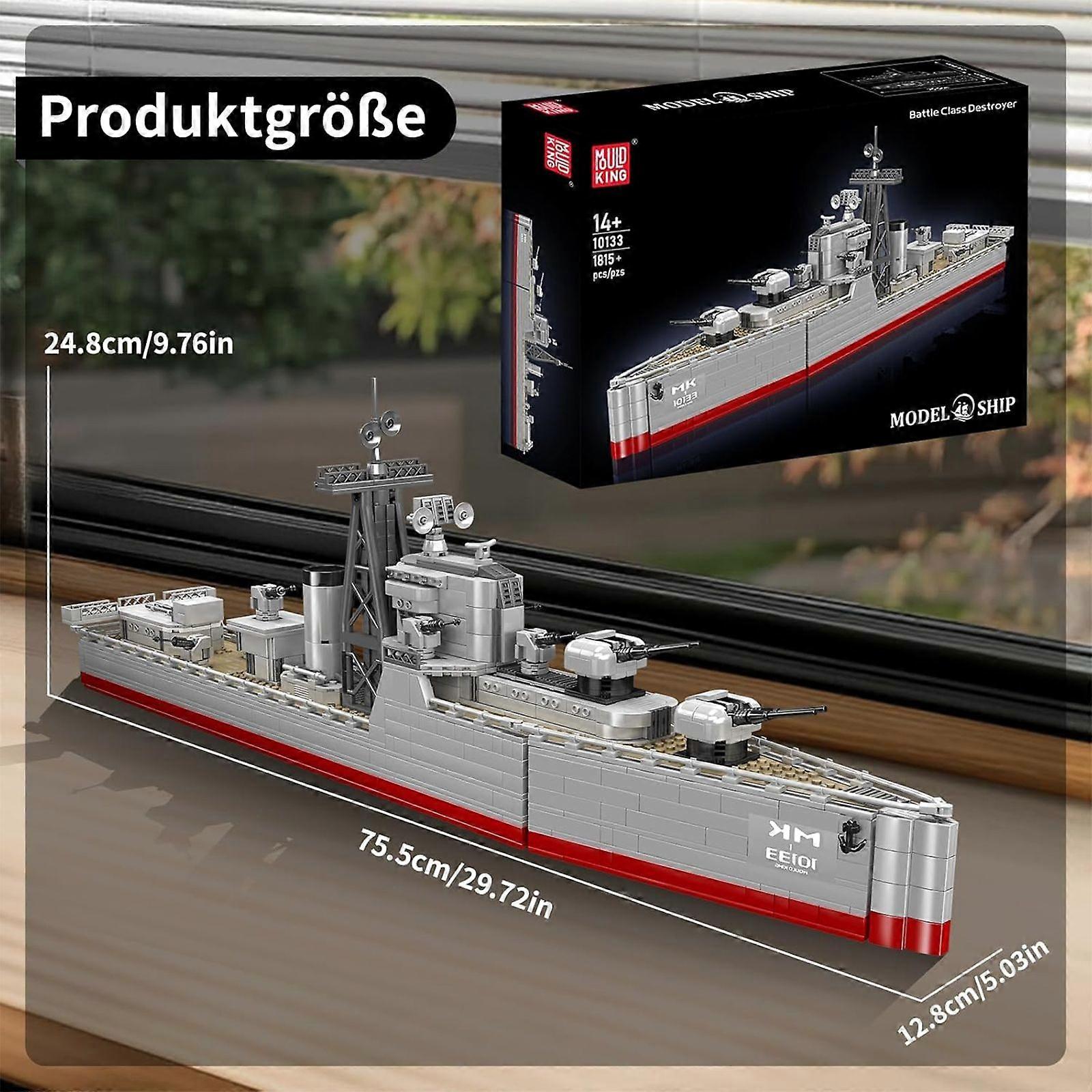 Mould King 1815PCs Battle-Class Destroyer Building Kit - 1:300 Scale ...