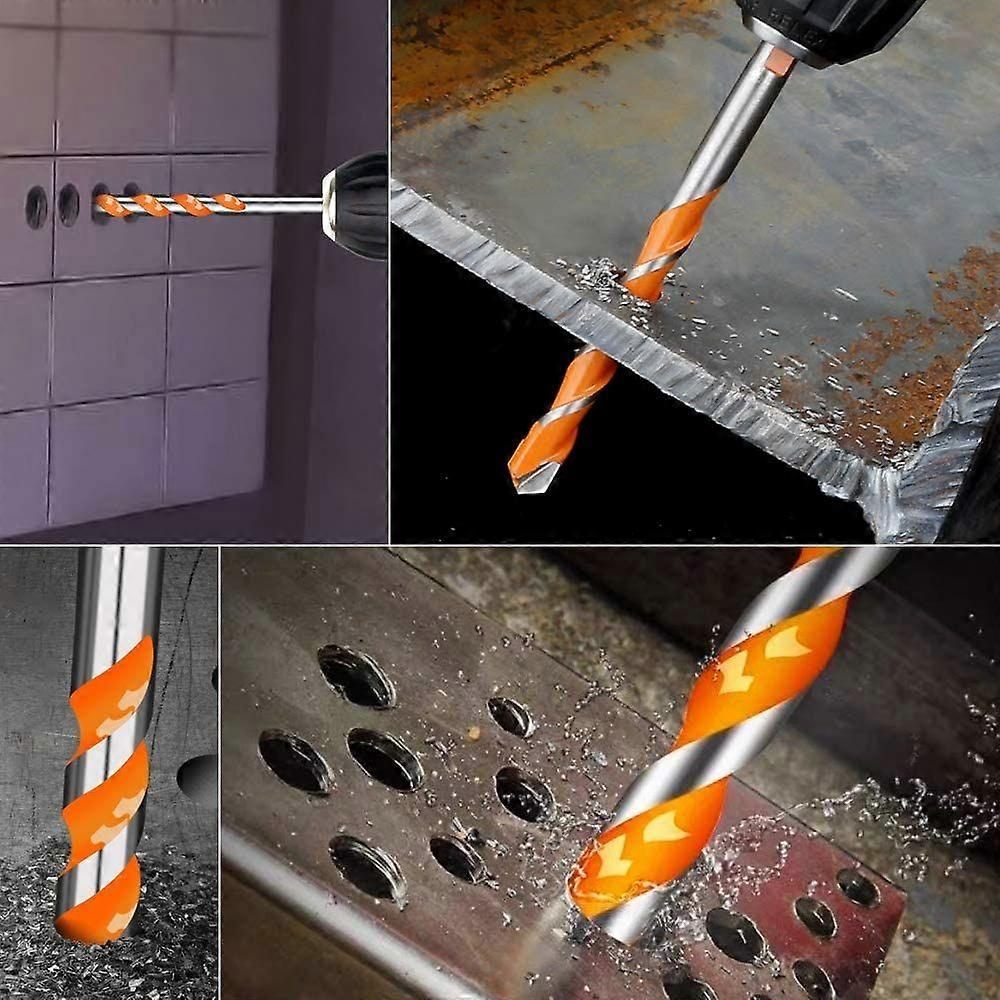 5pcs 12mm Masonry Drill Bit Set Alloy Triangle Drill Set Diameter 6, 8, 10, 12mm (santanxing ...