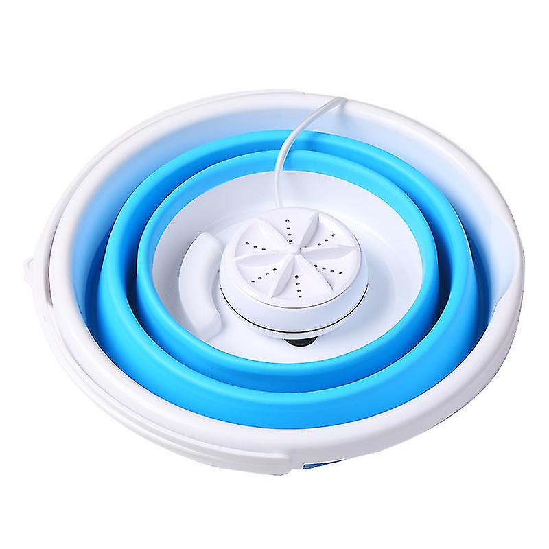 Mini mosógép, hordozható összecsukható mosoda, USB tápellátással ...