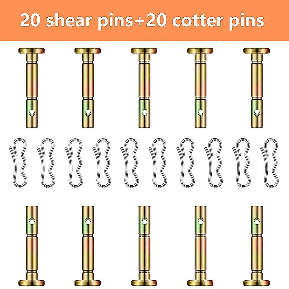 40 Pieces Shear Pins And Cotter Pins 738-04124 And 714-04040 ...