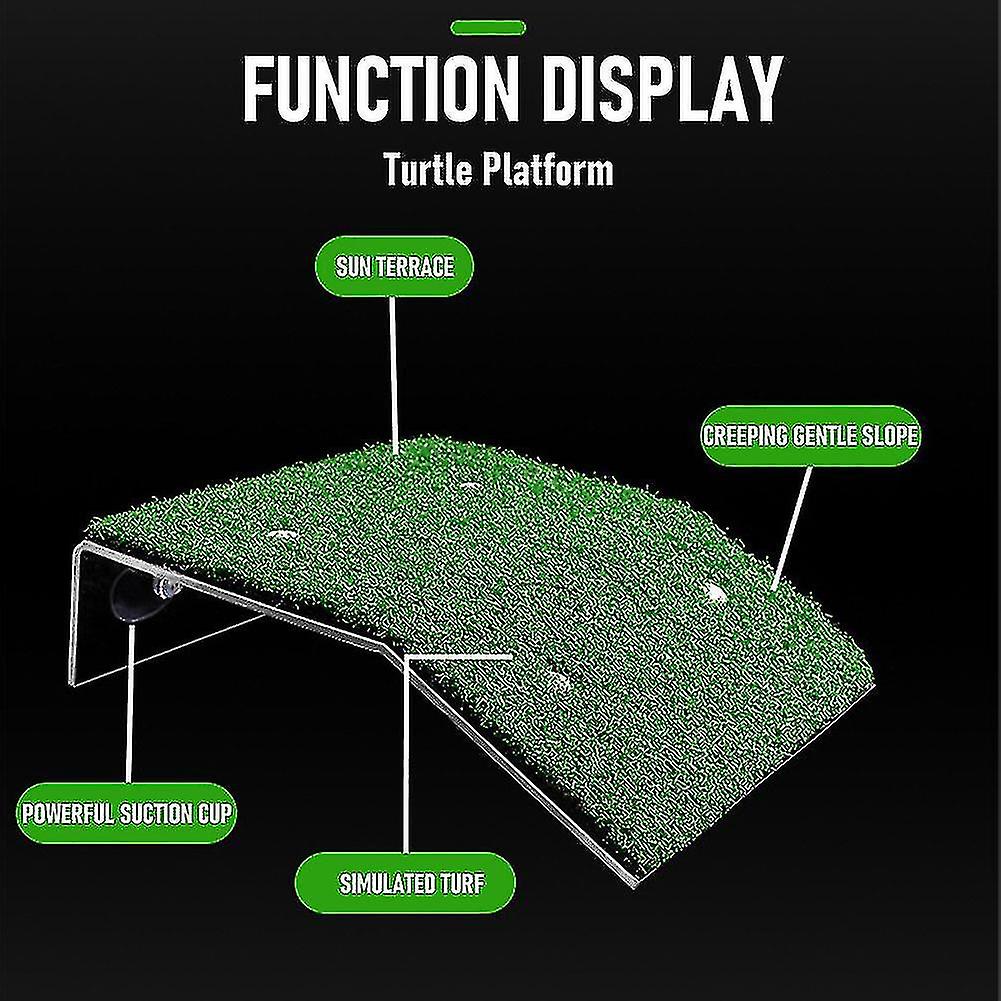 Simulated Turf Tank Habitat Turtle Platform For Small Reptiles | Fruugo DK