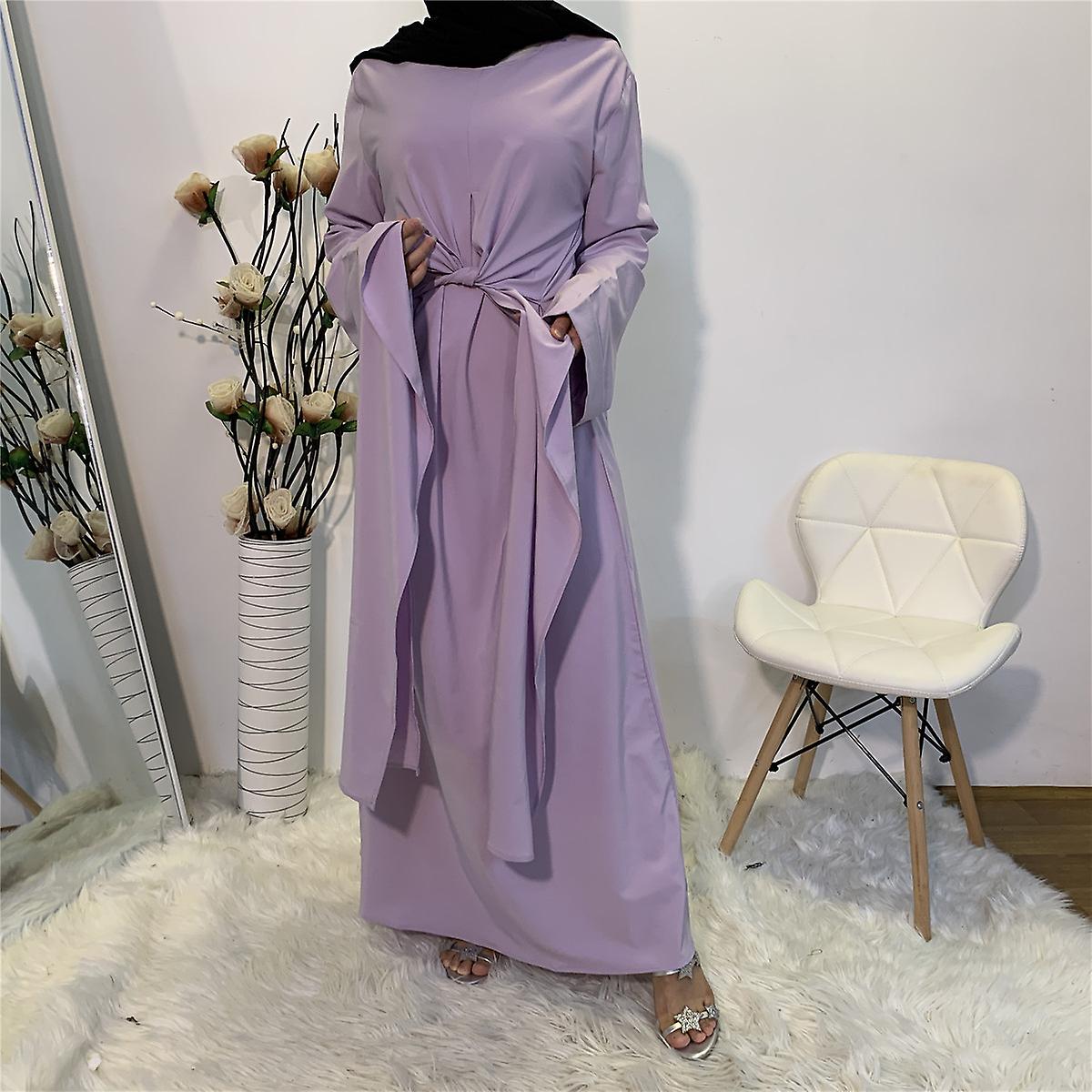 Muslim Long Dress Women Turkey Abaya Dubai Eid Hijab Robe Bing Swing Ramadan Islamic Clothing ...
