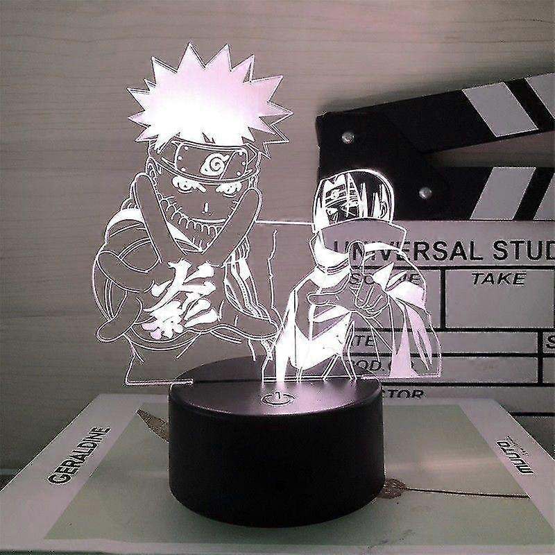 Anime Naruto Uzumaki 3d Led Night Light Kakashi Table Lamp Toys Hatake ...