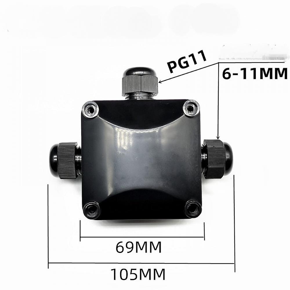 Junction Box, 3-Way Junction Box IP68 Waterproof Plug Outdoor ...