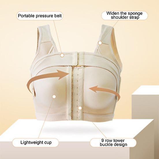 Women Front Breast Support Bra Implant Stabilizer Wide Shoudler Strap ...