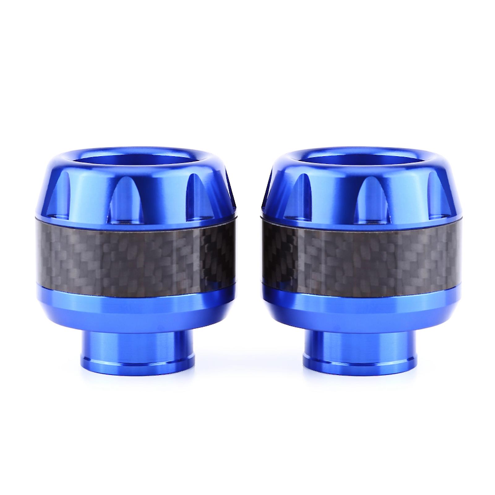 Motorcycle Front Fork Crash Protection Cups Carbon Fibre Anti-Fall Pair ...
