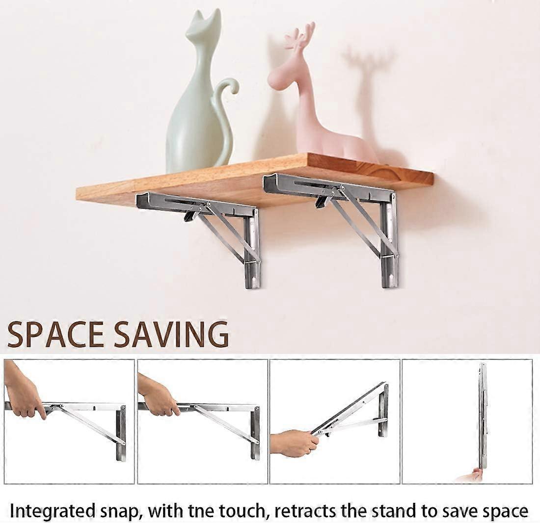 200 mm 2-piece folding wall tag, garage tag support frame, stainless ...