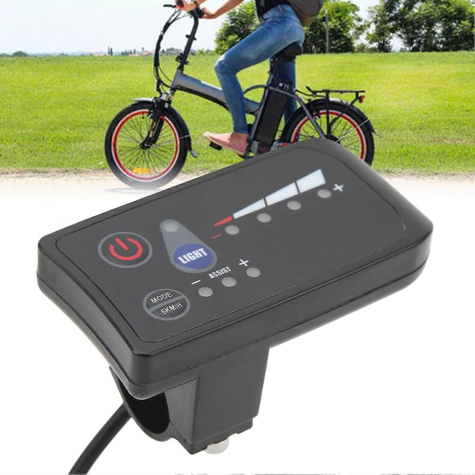 Electric Bike Power Display Meter Waterproof 5 Pin Interface Abs ...