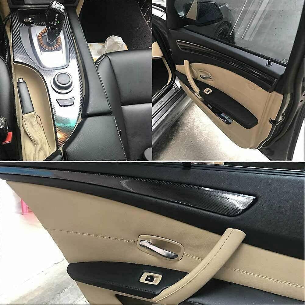 Car 5D Carbon Fiber Vinyl Sticker for-BMW 5 Series 525I 530I E60 ...