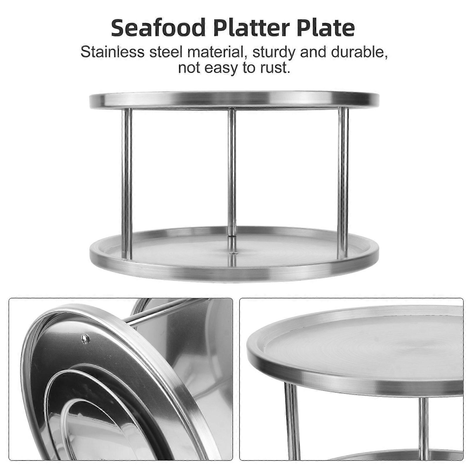 Stainless Steel Seafood Plate Snack Plate Food Plate for Restaurant ...