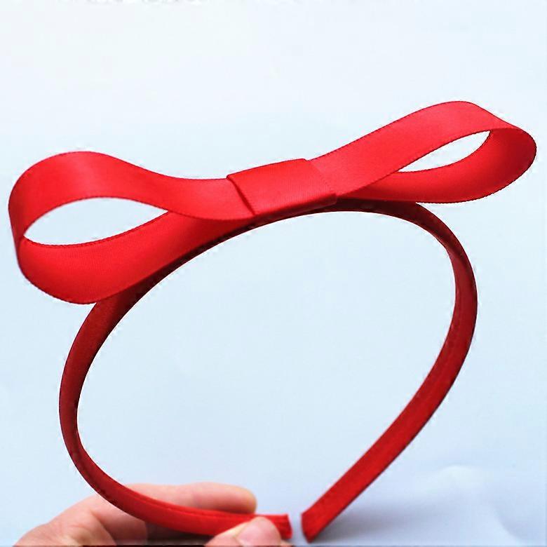 child Matilda Style Headband Red Bow Hairband Alice Band World Book Day ...